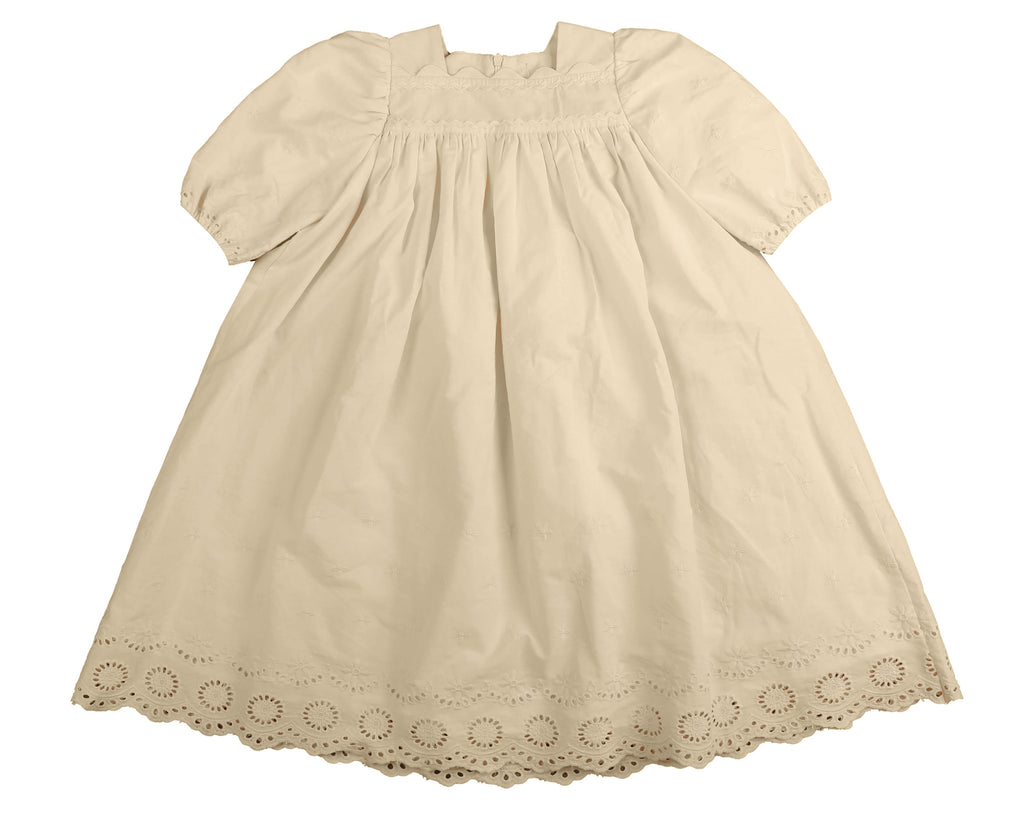 Belati Tonal Ric Rac Eyelet Dress - Nude – The Shoppe Miami